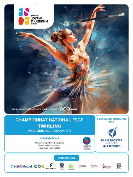 Twirling - Championnat national par équipe - 2024 | FSCF