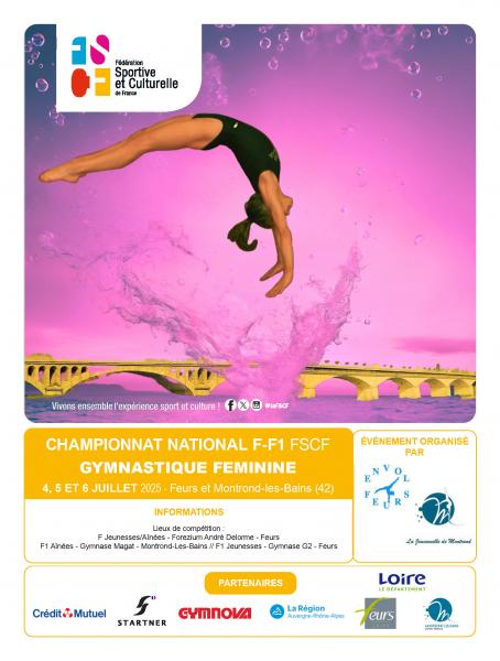 Gymnastique féminine - Championnat national par équipe F-F1 2025 | FSCF
