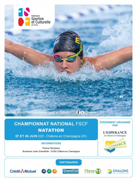 Championnat national de natation 2025 | FSCF